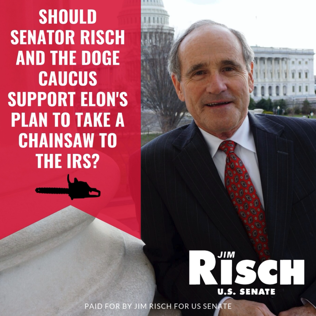 Should DOGE take a chainsaw to the IRS? - Senator Risch